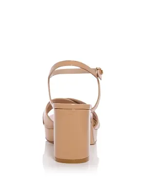 STUART WEITZMAN Dayna 80 Platform Sandals - Adobe