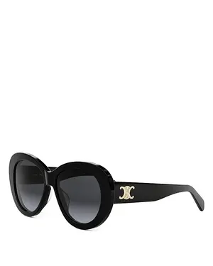 Celine Triomphe Butterfly Sunglasses, 55mm - Black/smoke
