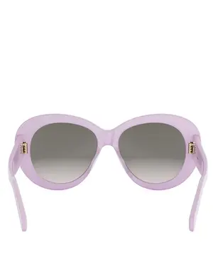 Celine Triomphe Butterfly Sunglasses, 55mm - Lilac/bordeaux