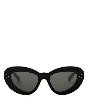 Celine Havana 3 Dots Cat Eye Sunglasses - Black/smoke