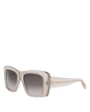Celine Geometric Sunglasses, 53mm - Brown/brown