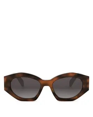 Celine Triomphe Havana Oval Sunglasses