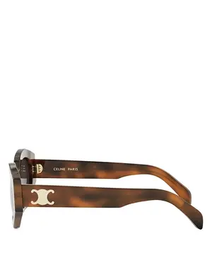 Celine Triomphe Havana Oval Sunglasses