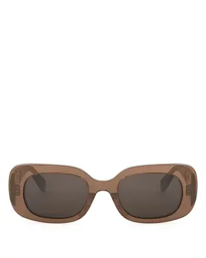 Celine 3 Dots Rectangular Sunglasses, 51mm