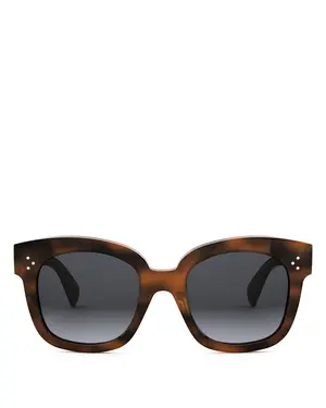 Celine 3 Dots Havana Geometric Sunglasses - Havana/smoke