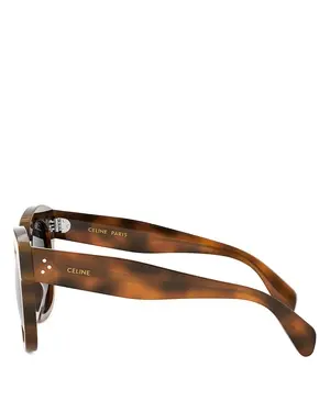Celine 3 Dots Havana Geometric Sunglasses - Havana/smoke