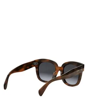Celine 3 Dots Havana Geometric Sunglasses - Havana/smoke