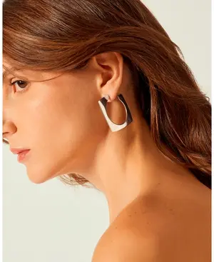 CXC Aldaba Slim Hoop Earrings