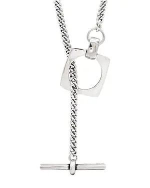 CXC Aldaba Slider Necklace - Silver