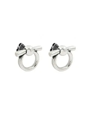 CXC Mini Omega Clip-on Earrings - Silver
