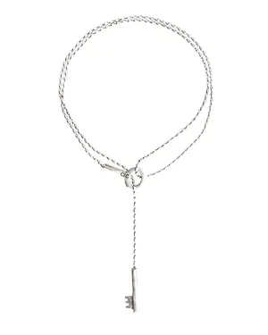 CXC Key Sliding Necklace - Silver