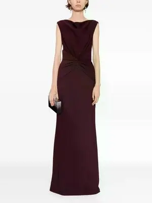 Amsale Twist Crepe Dress