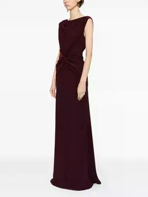 Amsale Twist Crepe Dress