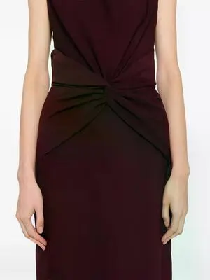Amsale Twist Crepe Dress