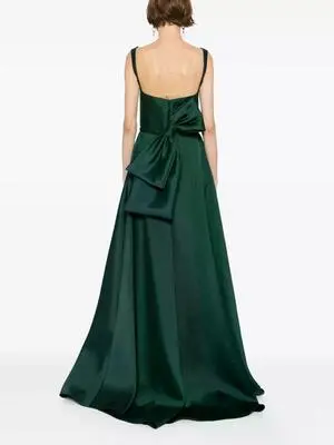 Amsale Square-neck Gown