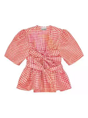 GANNI Self-tie Blouse