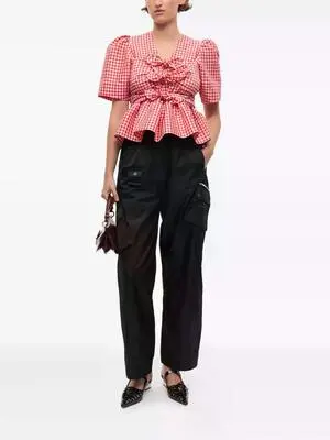GANNI Self-tie Blouse