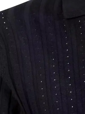 FILIPPO DE LAURENTIIS Knitted Polo Shirt - Black