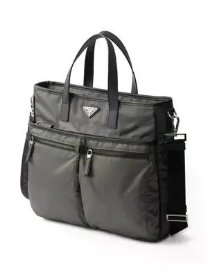 Prada Re-nylon Pocket-detail Tote Bag