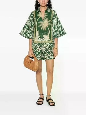 Verandah Palm Print Tunic