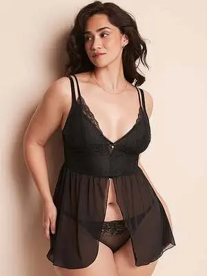Victoria's Secret Adore Me Stevie Babydoll - Black