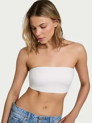 Victoria's Secret Bodywear Victoria With Feathersoft™ Innovation Strapless Bralette - White,ivory