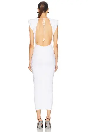 Alexandre Vauthier Ruched Midi Dress