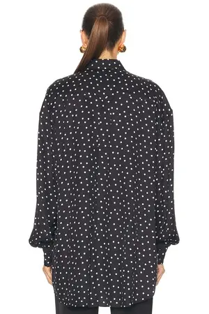 Alexandre Vauthier Polka Dot Button Down Top