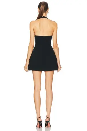 SANS FAFF Halter Mini Bubble Dress - Black