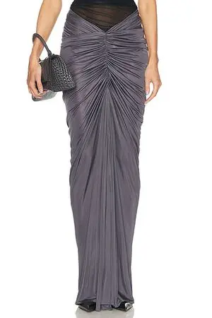 Atlein Ruched Long Skirt