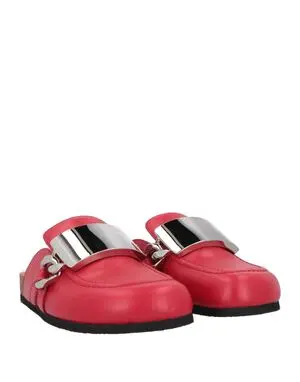 JW Anderson Leather Clogs - Red