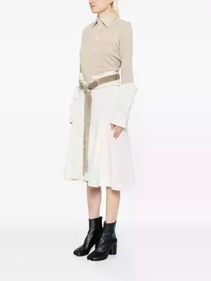 MAISON MARGIELA Belted Patchwork Dress