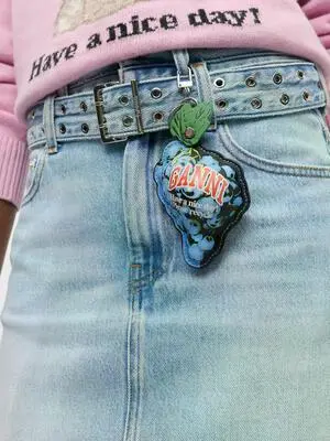 GANNI Logo Keyring