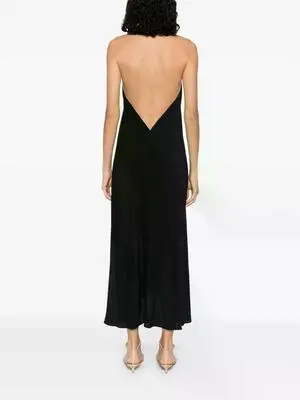 VOLANTIS Pleated Midi Dress