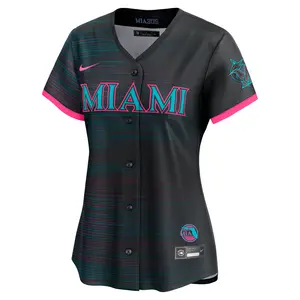 Nike Miami Marlins City Connect Dri-fit Adv Mlb Limited Jersey - Black