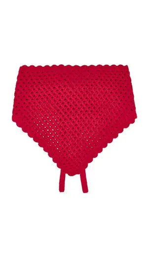 GUIZIO Knit Bandana In Red - Red Love