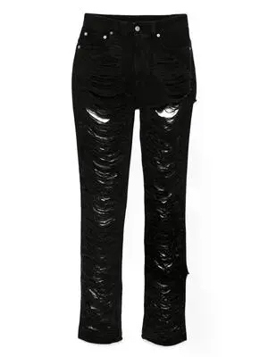 Women's Ripped Black Jeans