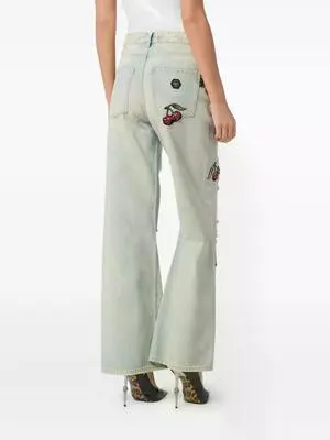 Philipp Plein Cherries Destroyed Jeans
