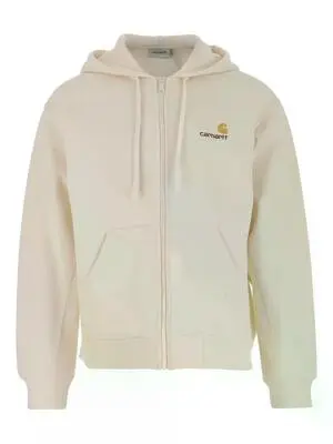 Carhartt Work In Progress American Script Zip-up Hoodie - Neutrals