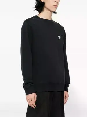 CAFÉ KITSUNÉ Barista Fox-patch Sweatshirt