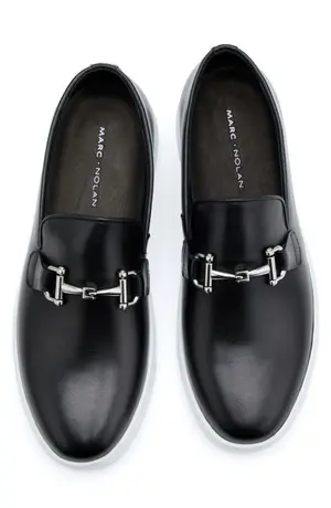 MARC NOLAN Boardwalk Bit Loafer - Black