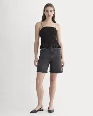 Everlane Long A-line Denim Short - Night
