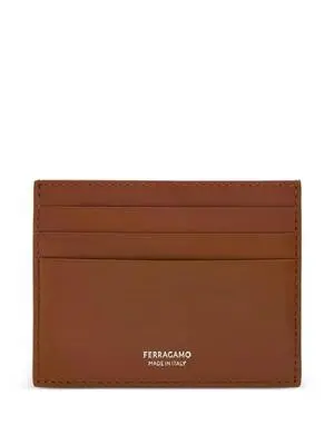 FERRAGAMO Leather Cardholder - Brown
