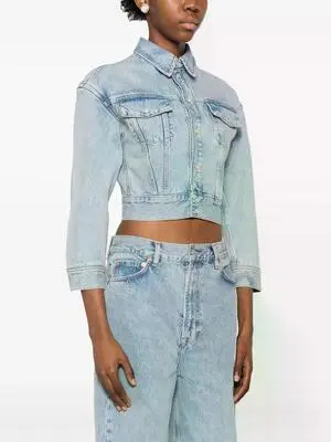 Wardrobe.NYC Cropped Denim Jacket