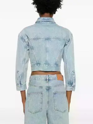 Wardrobe.NYC Cropped Denim Jacket