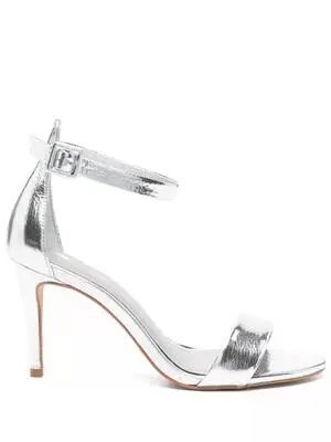 Andrea Carrano Silver Tone Sandals For Women