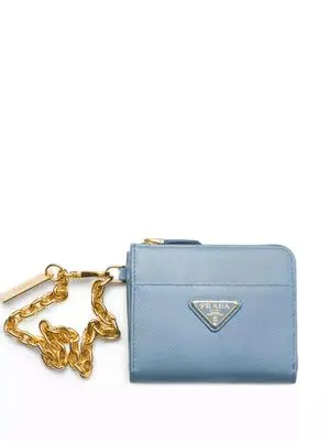 Prada Small Saffiano Wallet - Blue