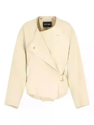 Giorgio Armani Wrap-design Jacket - Neutrals