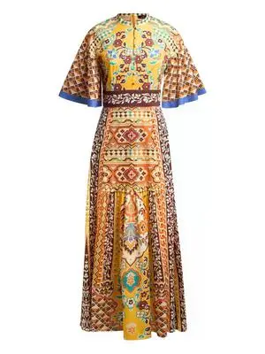 Etro Printed Poplin Dress - Neutrals