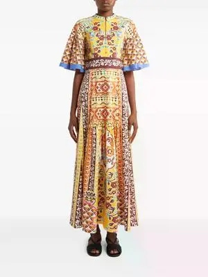 Etro Printed Poplin Dress - Neutrals